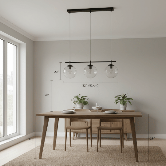 How to Place Pendant Lights Over Dining Table