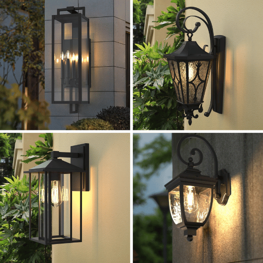Carriage Lights Exterior Outdoor LED Lighting Bright & Weather