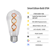 Spencer LED Spiral Bulb 7W 3000K Dimmable Lamp Fitting Pendant Light