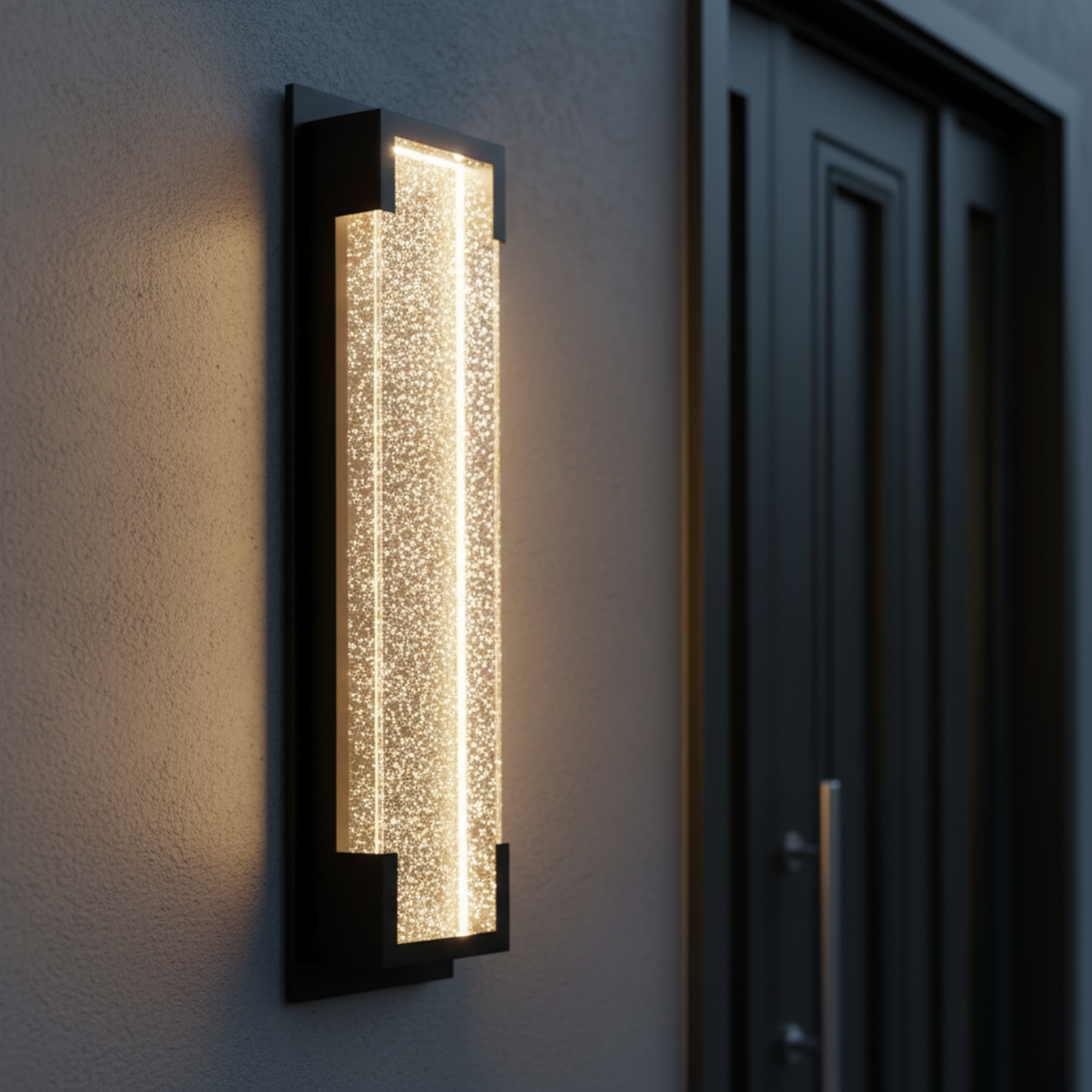 VARILLA LED Exterior Outdoor Bubble Crystal Wall Light IP44 13W 3CCT B