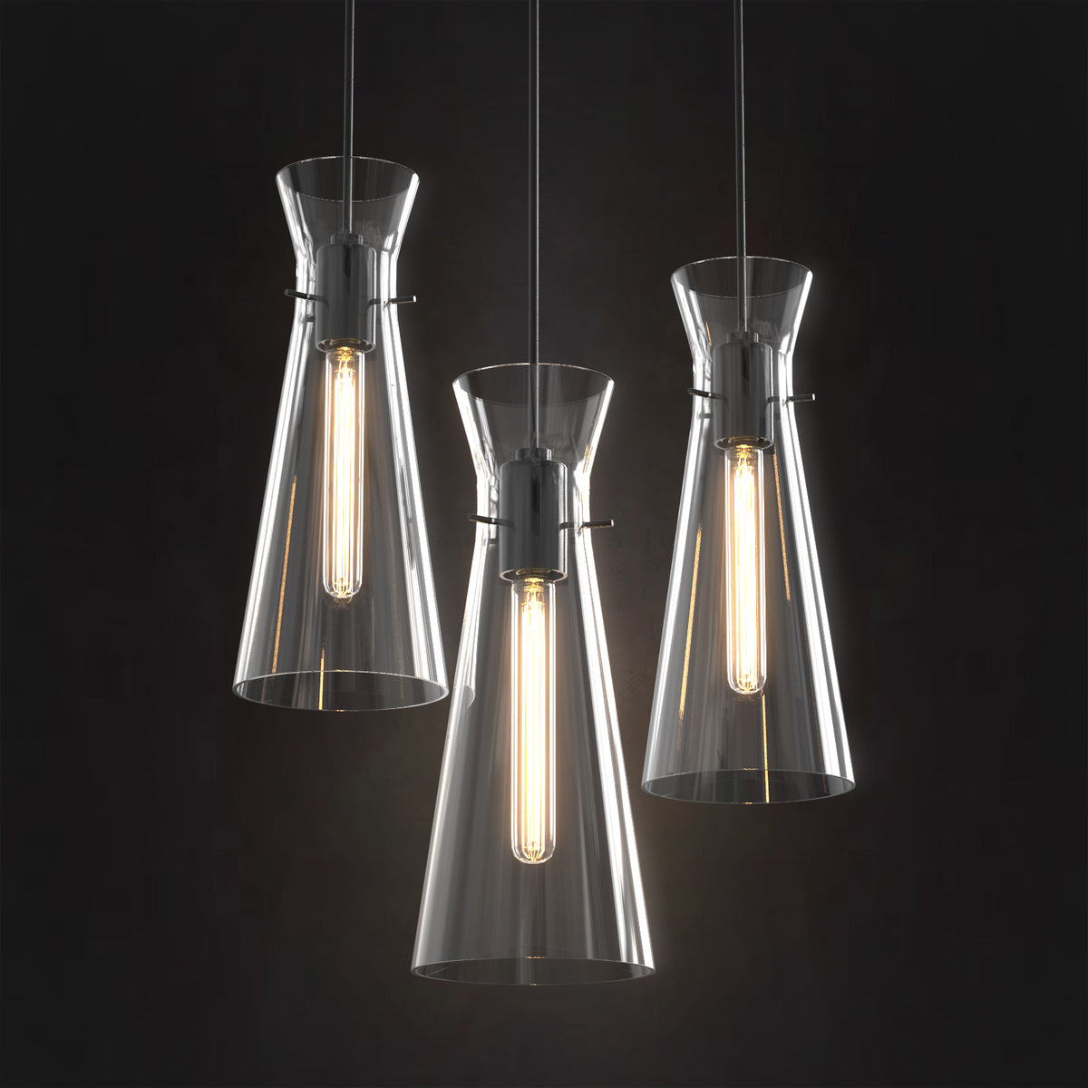 AYANE Modern Aged Brass Pendant Light Fixtures Over Kitchen Island Cle