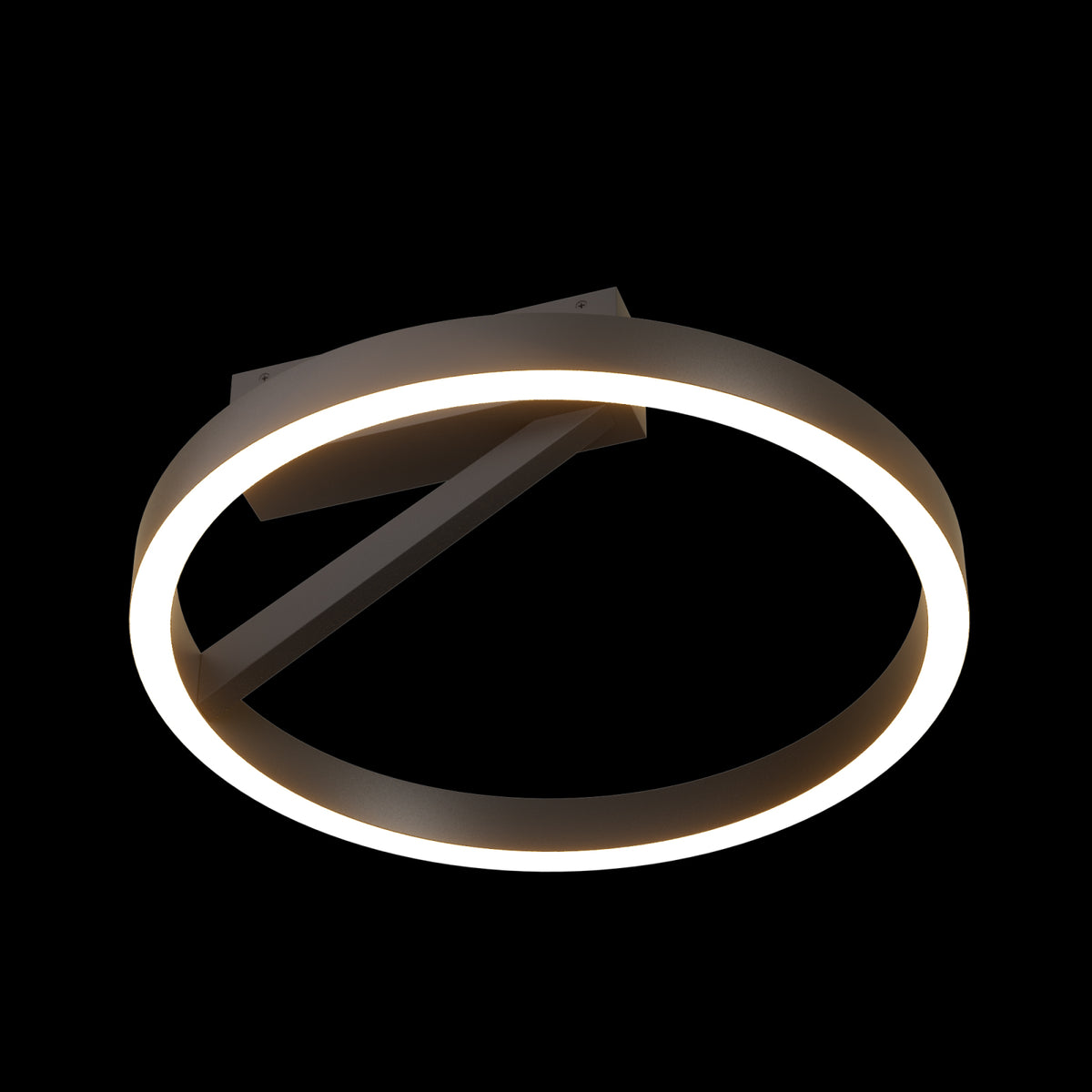 DEMAR LED Dimmable Flush Mount Ceiling Light 2CCT Dimmable Matt Black