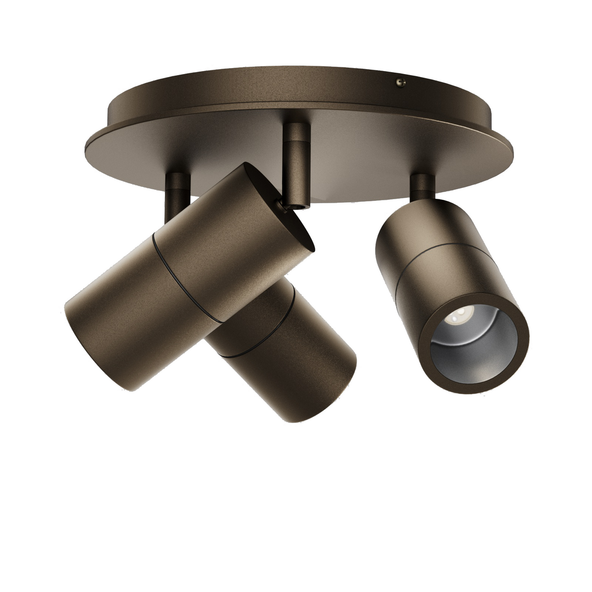 PILLAR 3-Light Round Adjustable Spotlights Ceiling Flush Mount Fixture