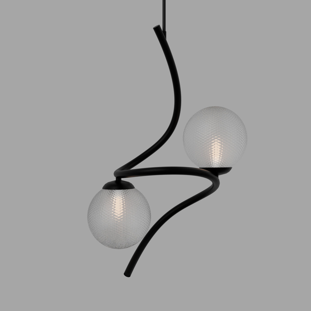 ALFA 2-Lights Modern Style Glass Pendant Light Fixtures Dining Room Ki