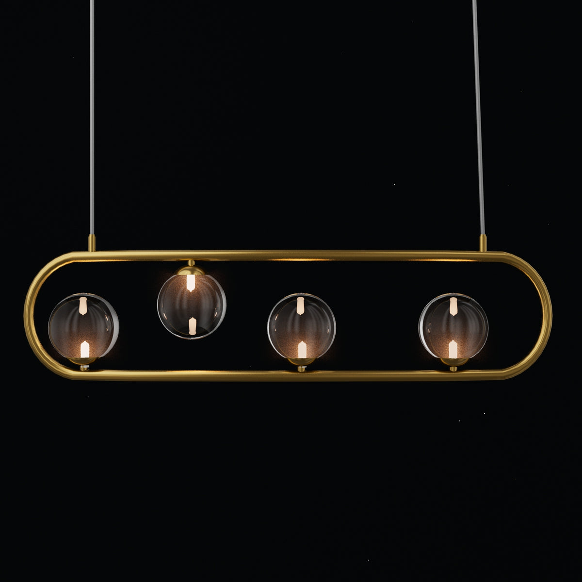 ALFA 4-Lights Modern Style Glass Pendant Light fixtures Dining Room Ki