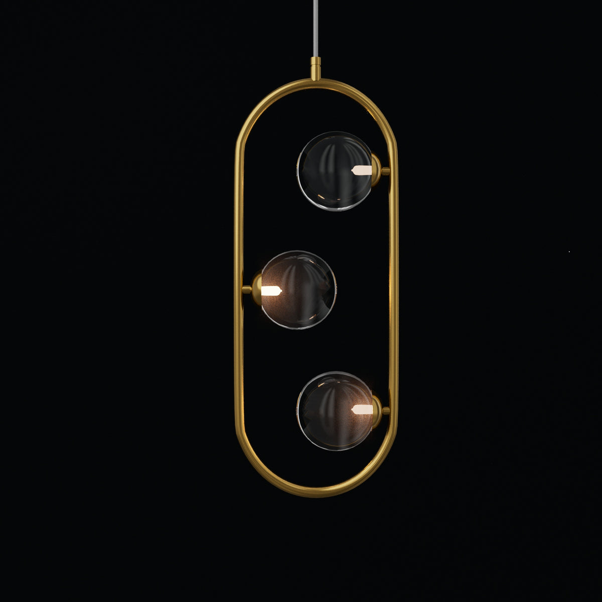 ALFA 3-Lights Modern Style Glass Pendant Light Fixtures Kitchen Island