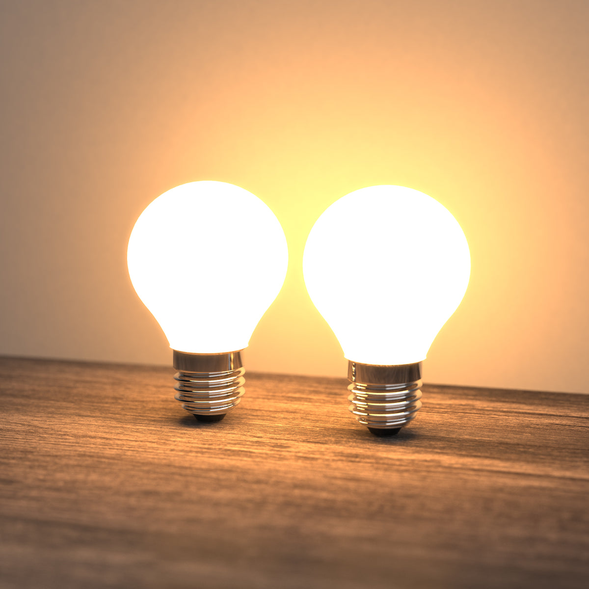 LED G80 Bulb Globe Shape Full Glass 5W B27 2700K Warm White